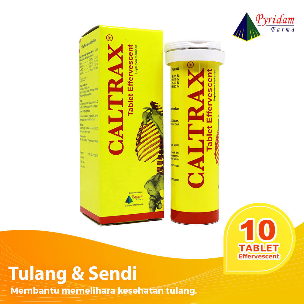 Jual Caltrax Tablet Effervescent Bantu Kesehatan Tulang - 10 Tablet ...