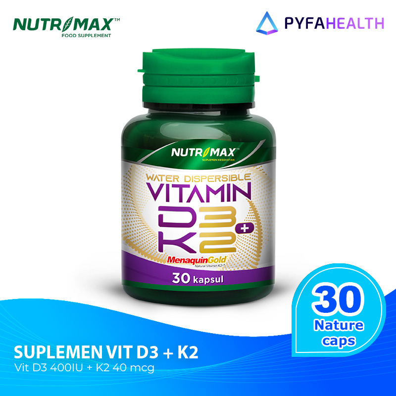 Jual Nutrimax D3 + K2 @ 30 Naturecaps - Pyfa Health