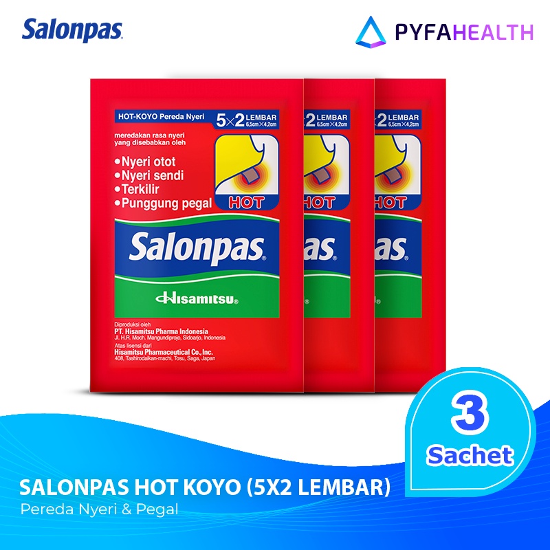 Jual ProdukSalonpas Koyo HOT Pereda Nyeri & Pegal (3 Sachet)