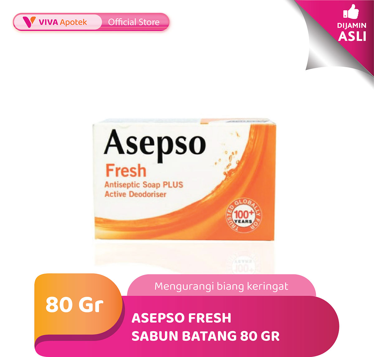 Jual ProdukAsepso Fresh Sabun Batang 80gr
